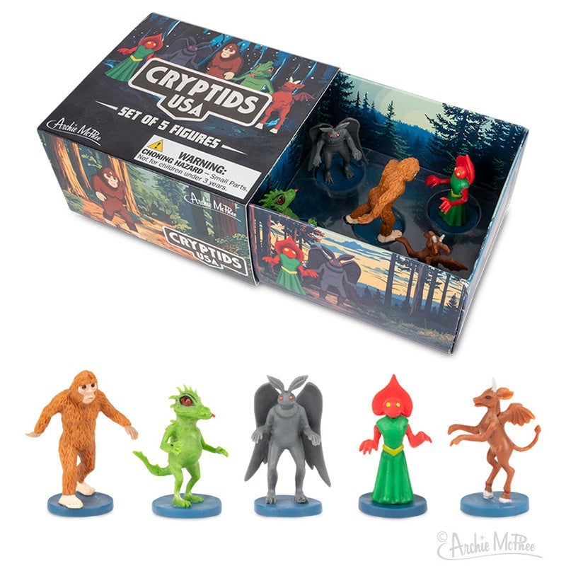 Cryptids USA Creature Set of 5 Mini Figures - Archie McPhee | Bear and ...