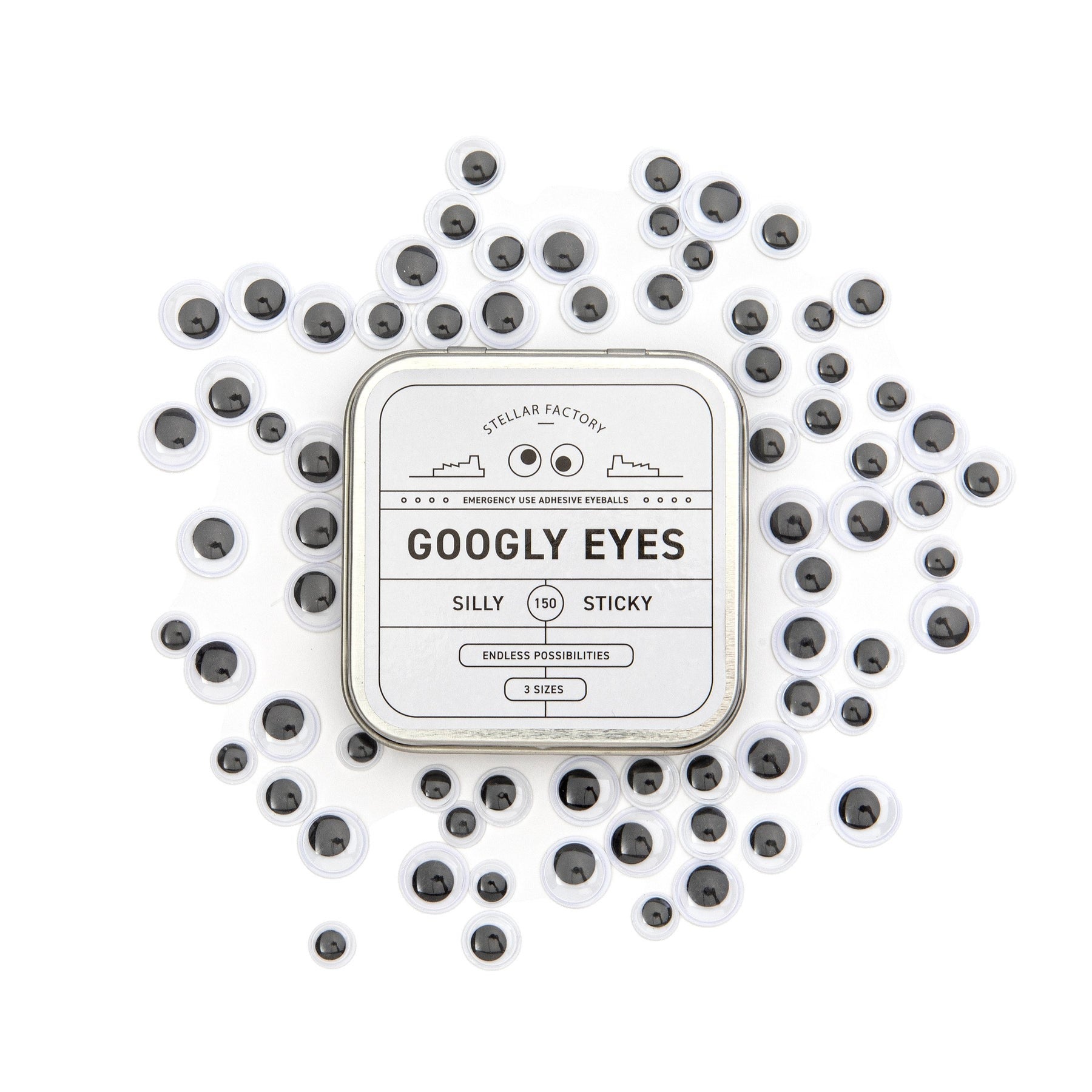 Googly Eyes: Emergency Adhesive Eyeballs Kit - Stellar Factory | Bear ...