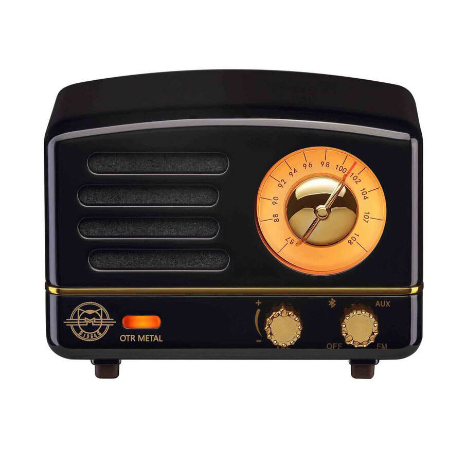 Muzen OTR METAL Black Bluetooth Speaker & FM Radio | Bear and Bird Boutique + Gallery