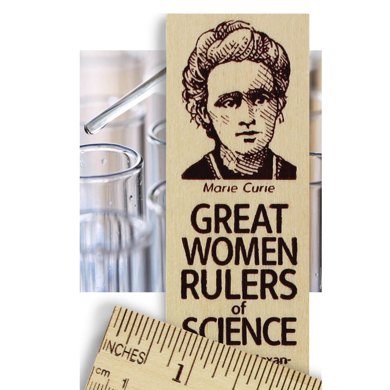 Science Great Women 12" Wood Ruler - Rulers of the World | Bear and ...