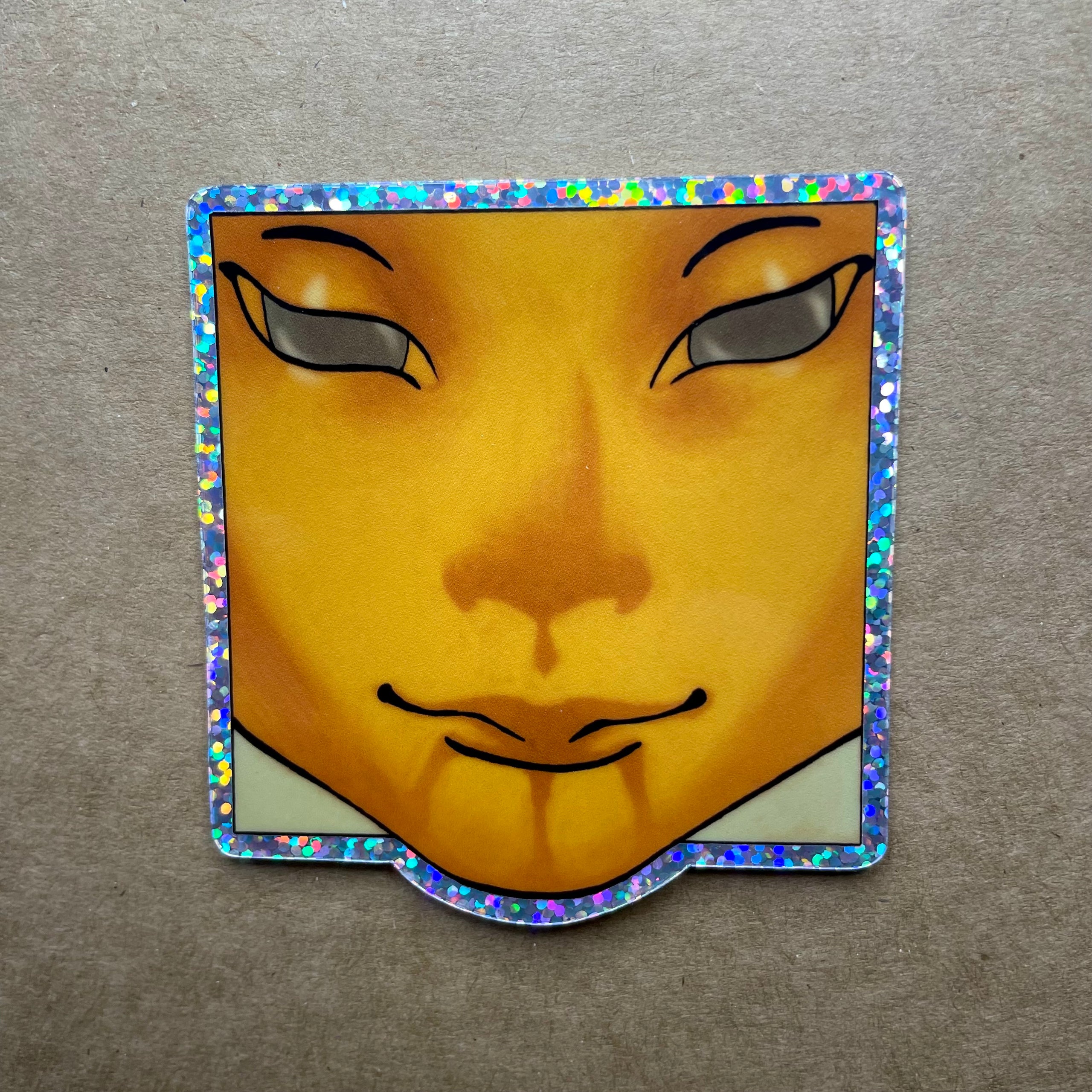 Glitter Goddess Face Vinyl Sticker - Melody Often | Bear and Bird ...